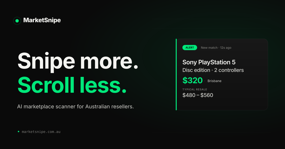 How to Flip a PS5 in Australia (2026): Prices & Deal Alerts — MarketSnipe